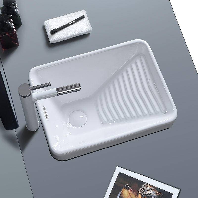 Taichung basin laundry basin with washboard, sink under the table ...
