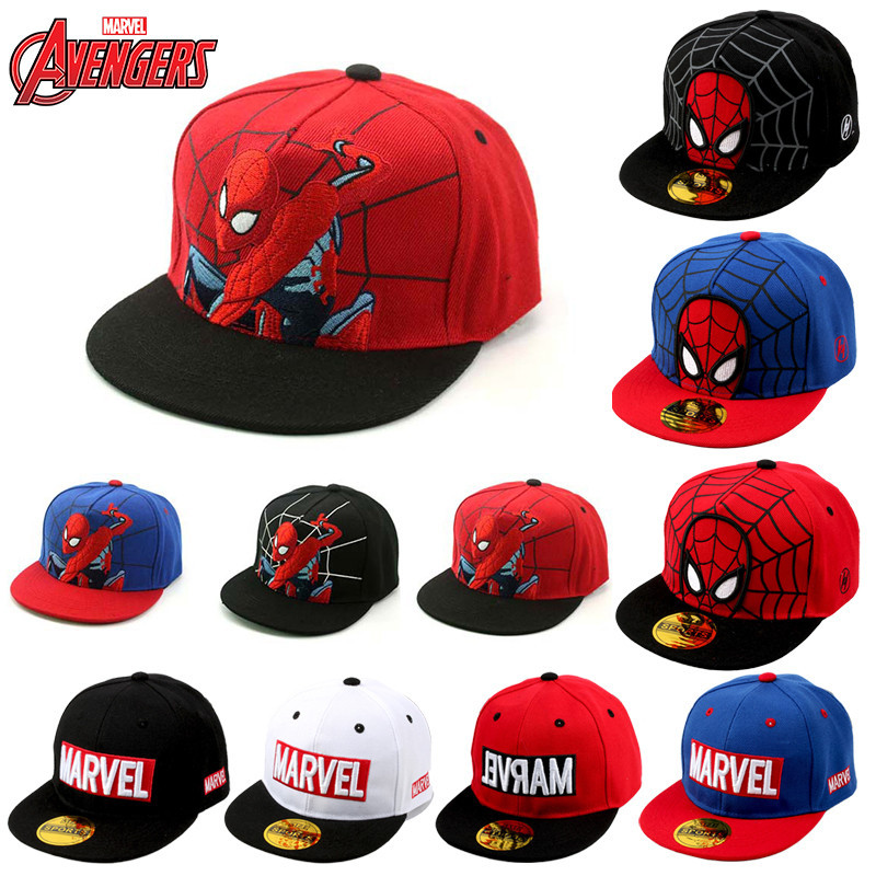 Marvel Avengers Kids Baseball Cap 50-54CM Spiderman Hulk Iron Man ...