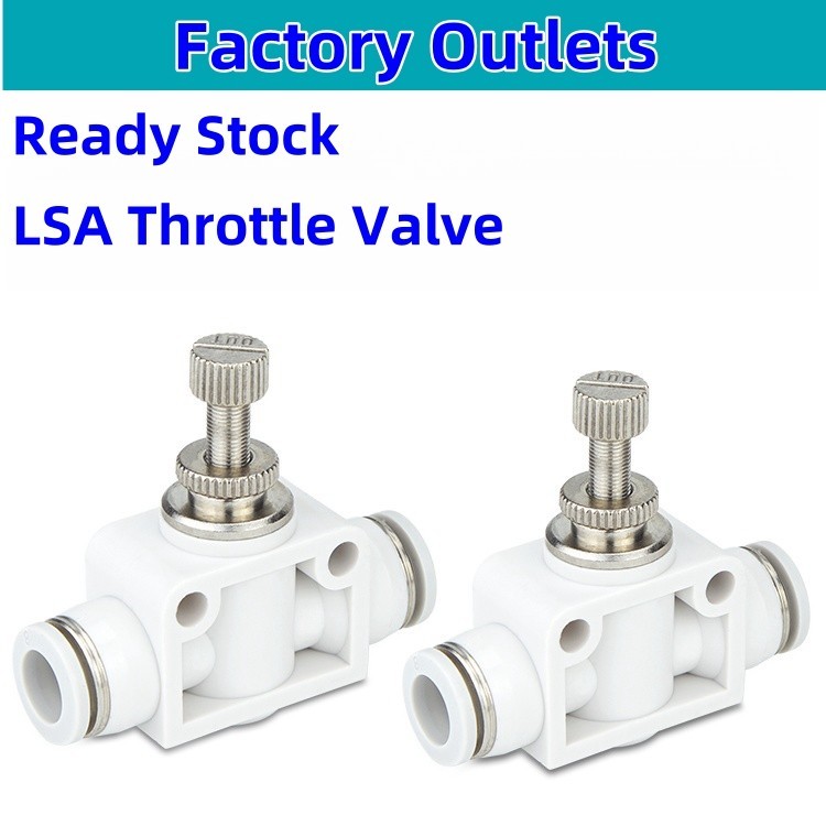 Pneumatic Trachea LSA Pipe Throttle Valve Speed Regulating Valve PA SA Regulating Valve 4 6 8 10 ...