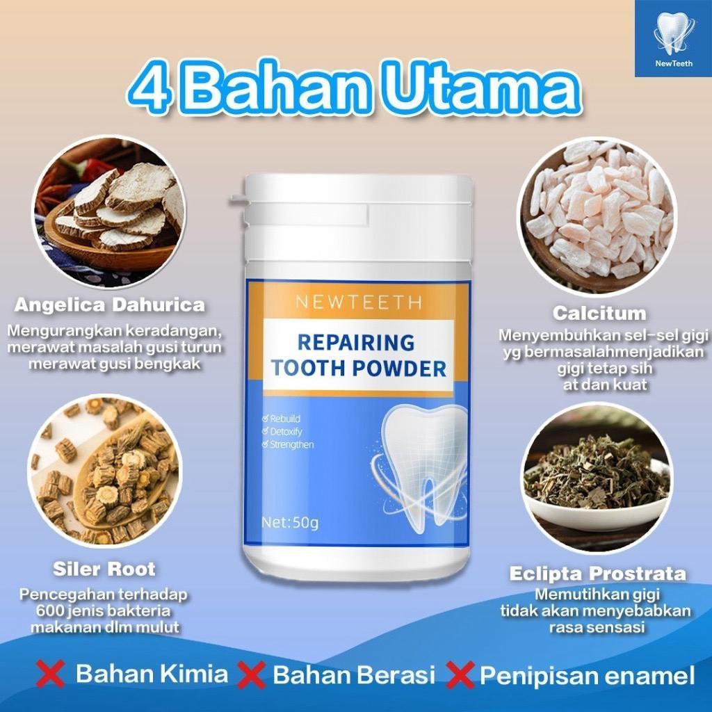 Newteeth I Tooth & Gum Pain Relief Powder I Rocking Tooth, Gum ...