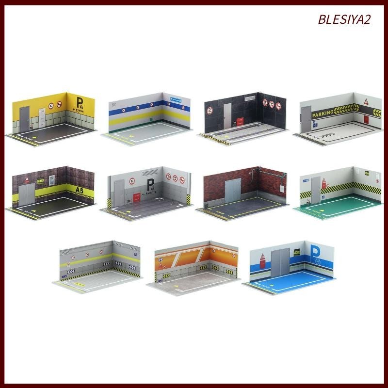 [Blesiya2] 1/32 Parking Lot Underground Garage Mini Diecast Garage for ...