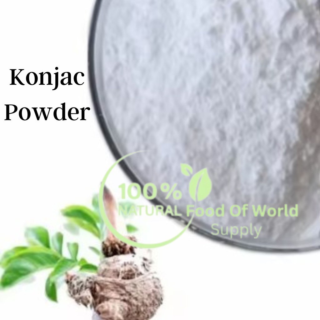 Pure Konjac Powder 魔芋粉 25g - 250g 生粉 Baking Konnyaku Glucomannan Food ...