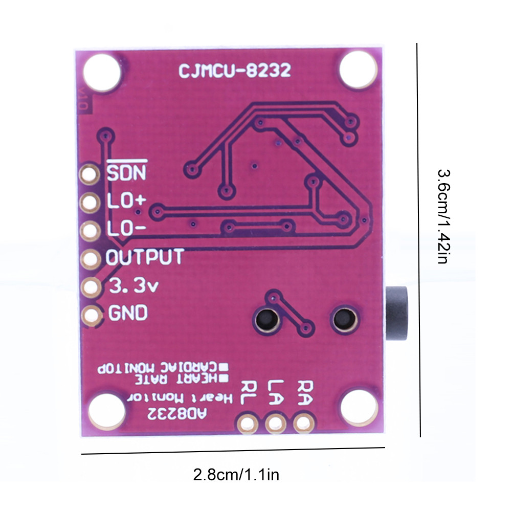 AD8232 ECG Measurement Heart Pulse ECG Monitor Sensor Module for ...