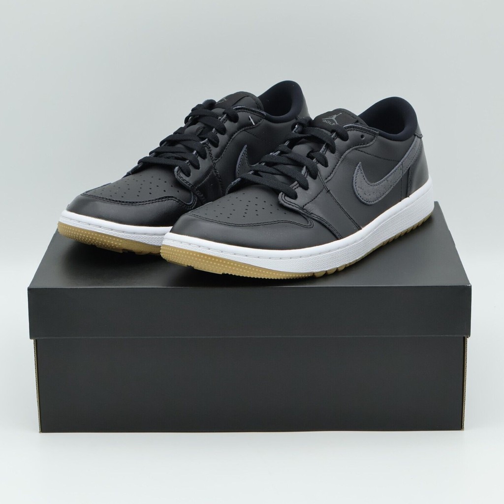 New DD9315-005 Nike Air Jordan 1 Low Golf Black Gum (Men's) | Shopee ...