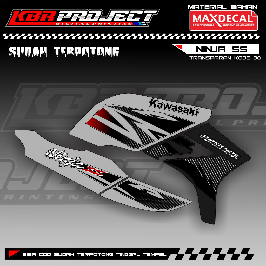 NINJA SS Striping TRANSPARENT Hologram Variation Code 30 MAXDECAL ...