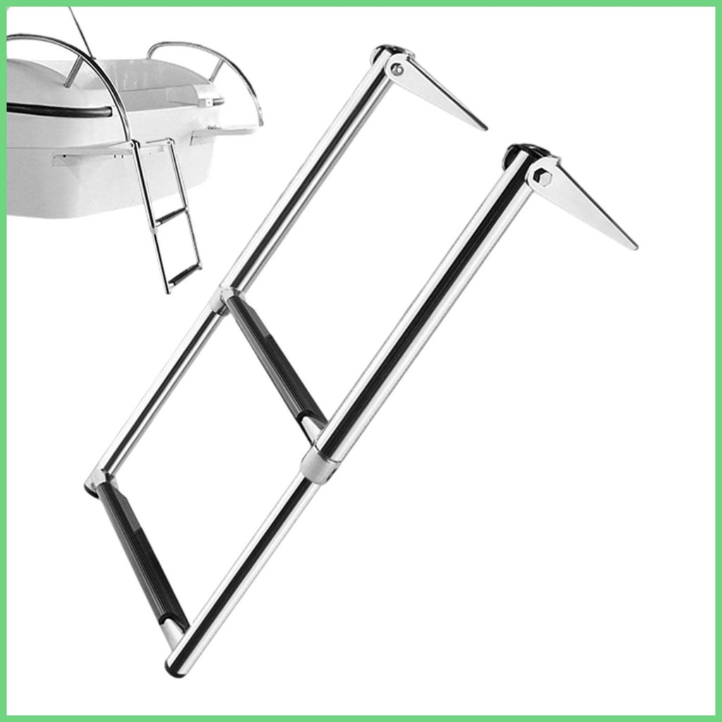 Folding Boat Ladder Non-Slip Climbing Ladder Extendable Telescopic Swim ...