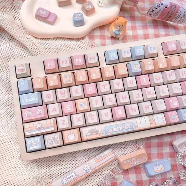 Meow Theme Cute Style Cartoon Keycap Original Factory Height FOA ...