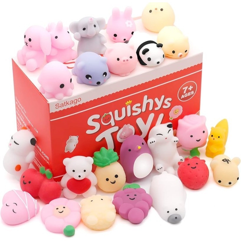 【20 PCS】Cute Vent animal children's toys mini Mochi Animals Toys Mochi ...