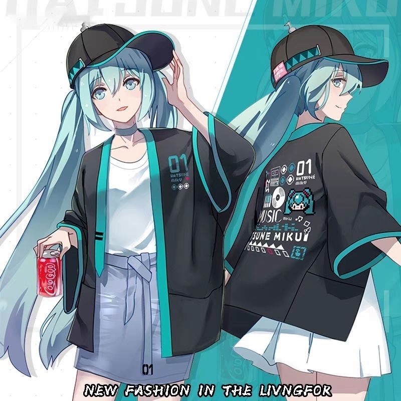 Hatsune miku cosplay clothes summer Sunproof cardigan casual cloak ...