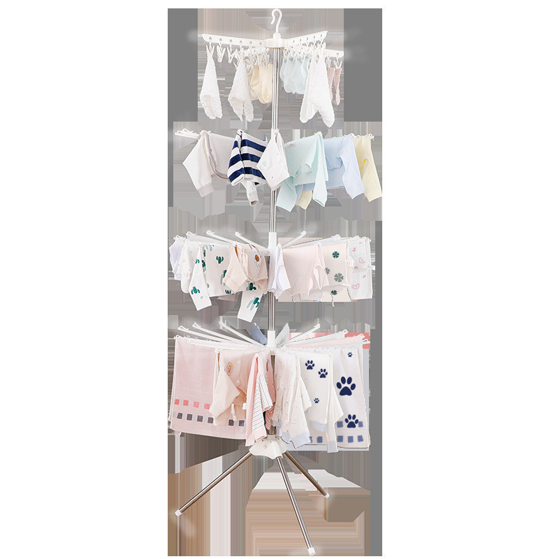 S-T Baoyouni Baby Hanger Floor Folding Newborn Baby Diaper Rack ...