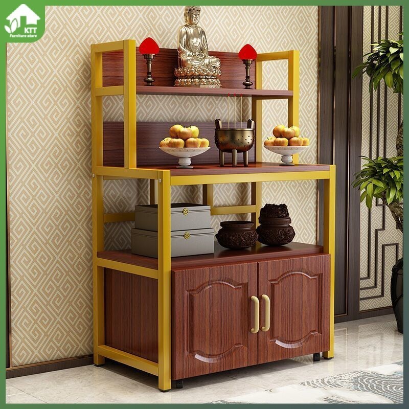 Buddha Shrine Clothes Closet God of Wealth Cabinet with Door Altar ...