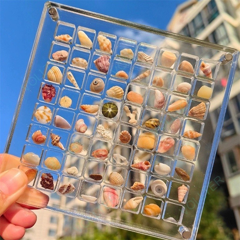 Magnetic Clamshell Display Box Transparent Acrylic Nail Art, Crystal ...