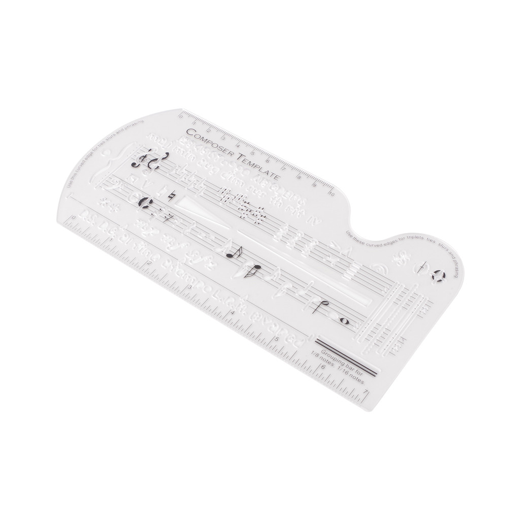 Composer Template Sheet Music Drawing Sheet Ruler Dual Scales Curve ...