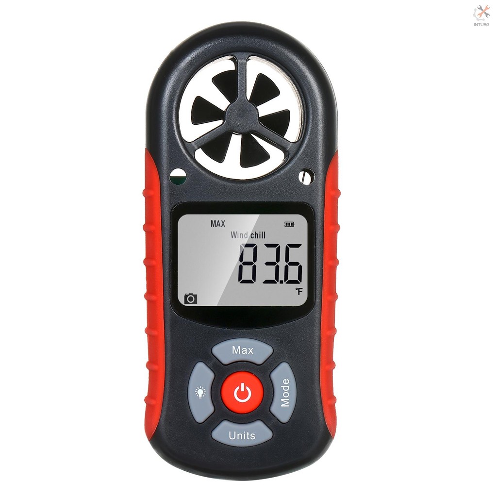 8 in 1 Handheld Digital Anemometer Wind Speed/Wind Chill/Temperature ...