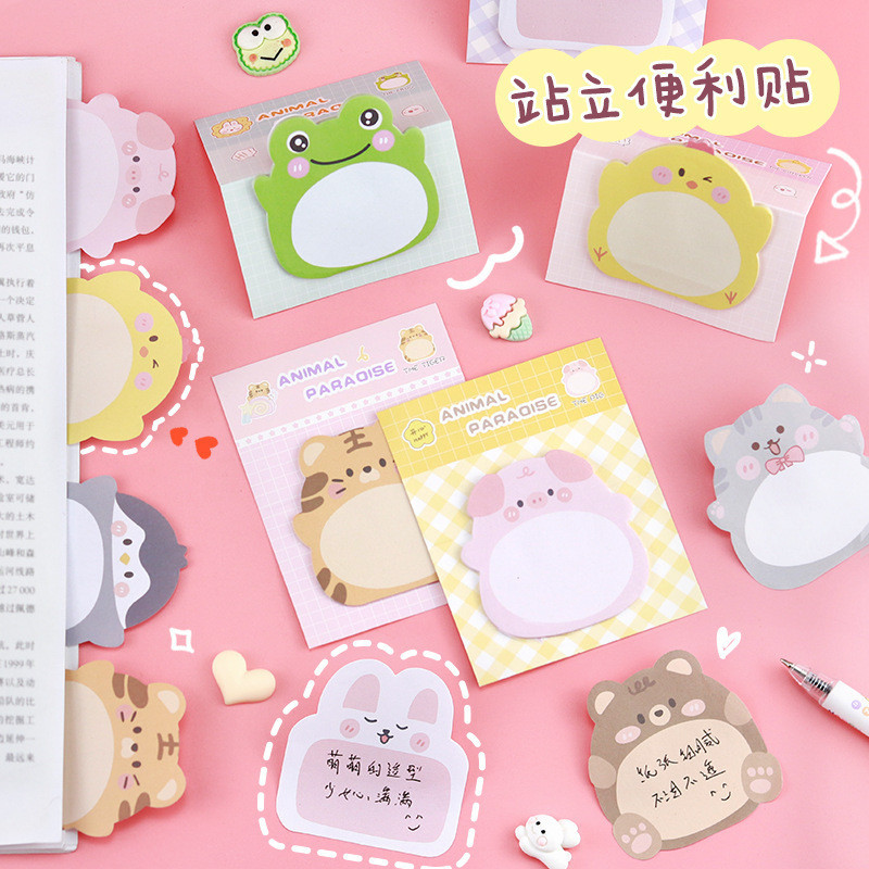 (SG) School starts Korean cute cartoon post-it note cute creative ...
