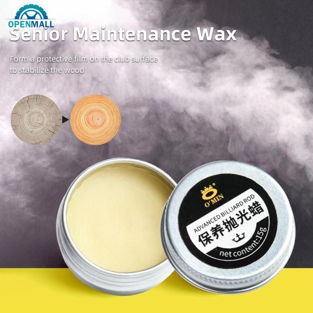 OPENMALL 1 Can Pool Cue Maintenance Polishing Wax Snooker Black Eight ...