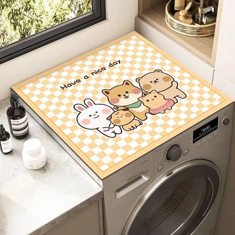 2024 New Style Drum Washing Machine Cover Cloth Countertop Mat Absorb ...