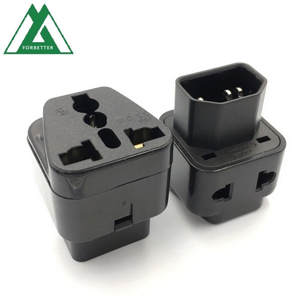 FORBETTER Plug Adapter 10A High Quality UPS Plug C14 Male C13 Female WD ...