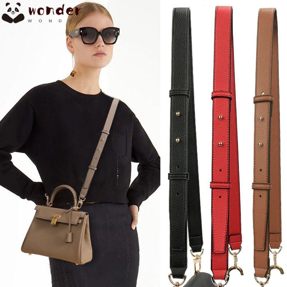 WONDER Leather Handbag Strap, Wide PU Leather Shoulder Crossbody Strap ...