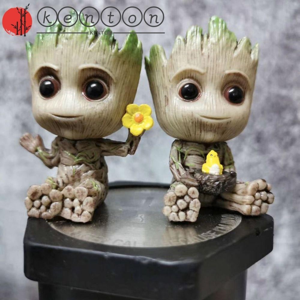 KENTON Groot Action Figure Sitting Figure Toys Mini Groot Figure Toys ...