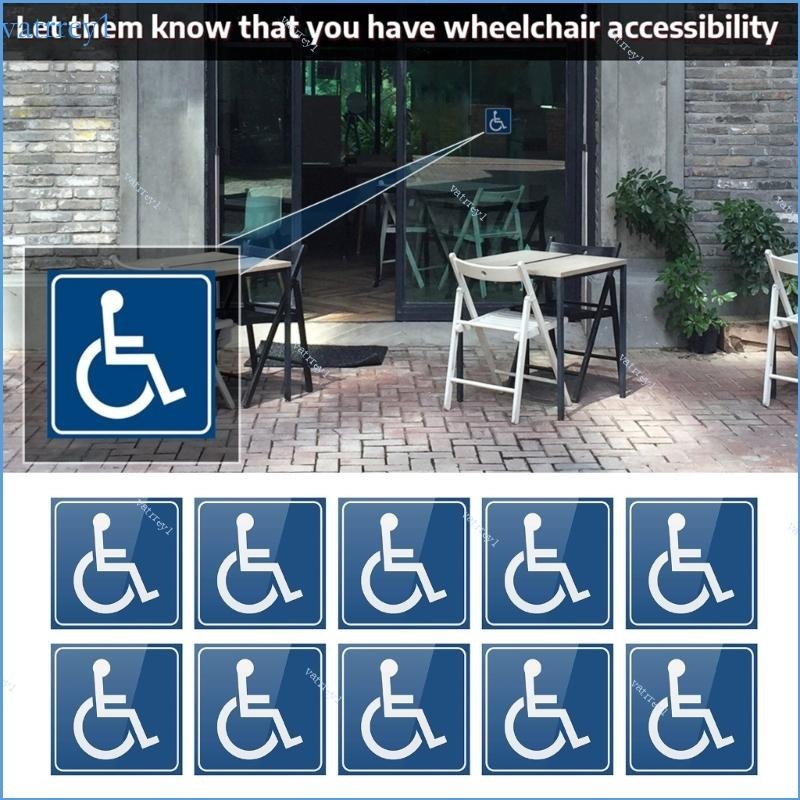 VAT1 Disabled Wheelchair Sign Stickers Disability Sign Handicap Sign ...