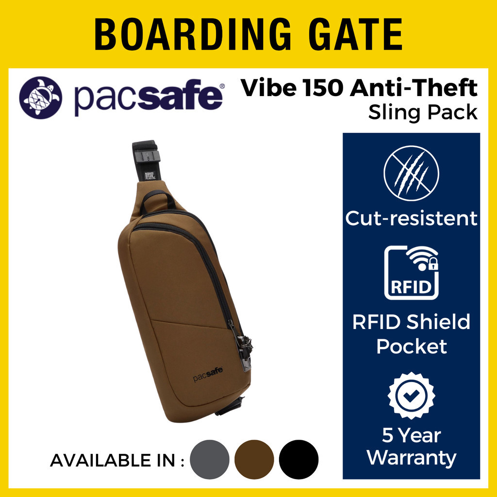 Pacsafe Vibe 150 Anti-Theft Sling Pack | Shopee Singapore