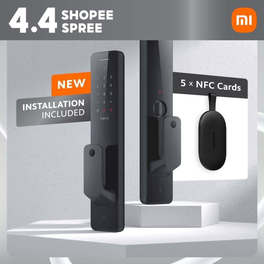 Xiaomi Automatic Smart Door Lock + 5 NFC Cards (Including Installation ...