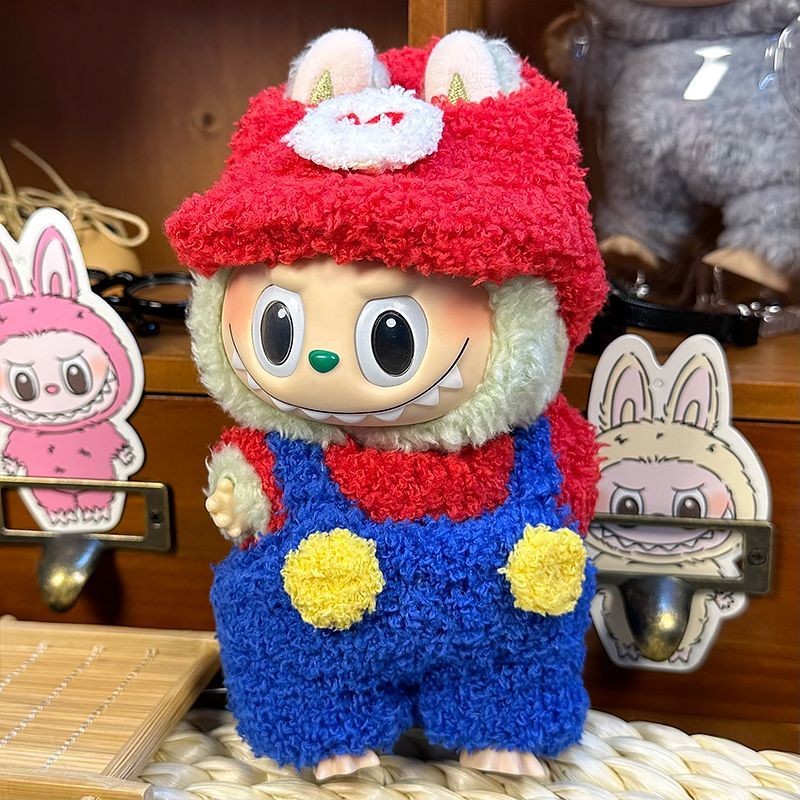 Labubu Clothes Vinyl Macaron Doll 12th Generation Pendant Sitting Party ...