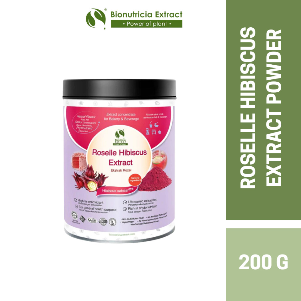 Bionutricia Roselle Hibiscus Extract Powder (200g/1kg) | Shopee Singapore