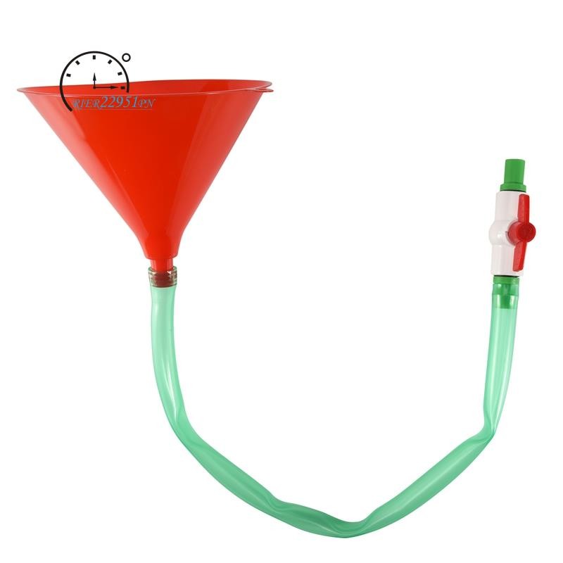 Plastic Filling Funnel Beer Funnel Wine Liquid Pipe Tube Plastic Valve ...