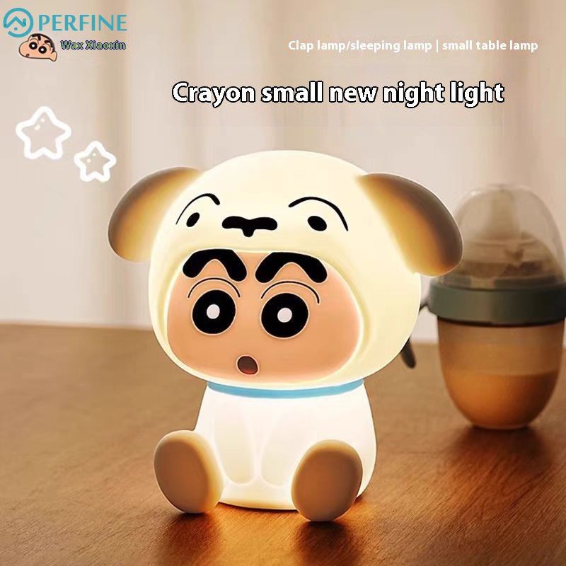Crayon Shinchan Silicone Night Light Cute Anime Peripheral Usb Charging ...