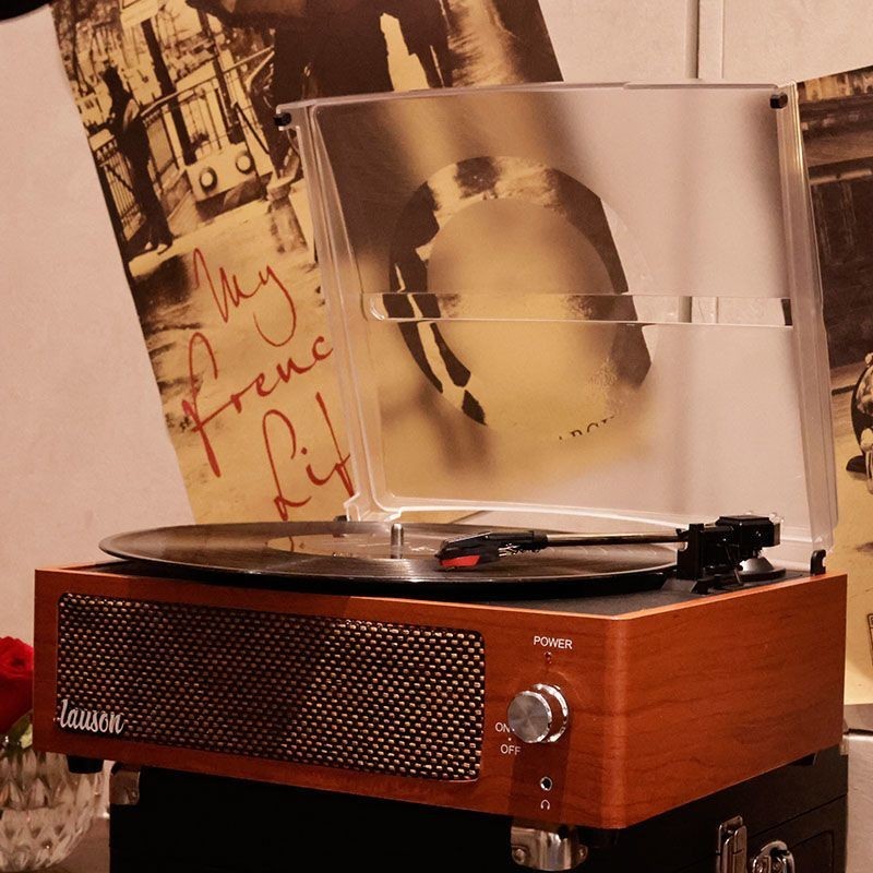 Retro Vinyl Record Player Vintage Phonograph Lp Talking Machine All-in ...