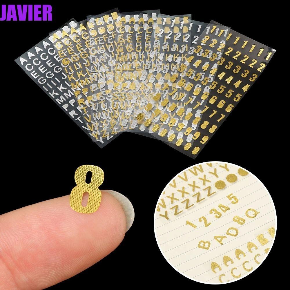 JAVIER Alphabet Stationery Sticker Korean Gifts Diary Planner Journal ...