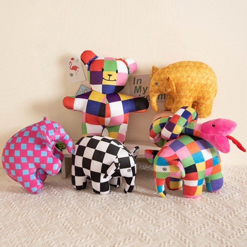 Stuffed Toy Elmer The Elephant Aunt Zelda Cousin Wilbur Grandpa Eldo ...