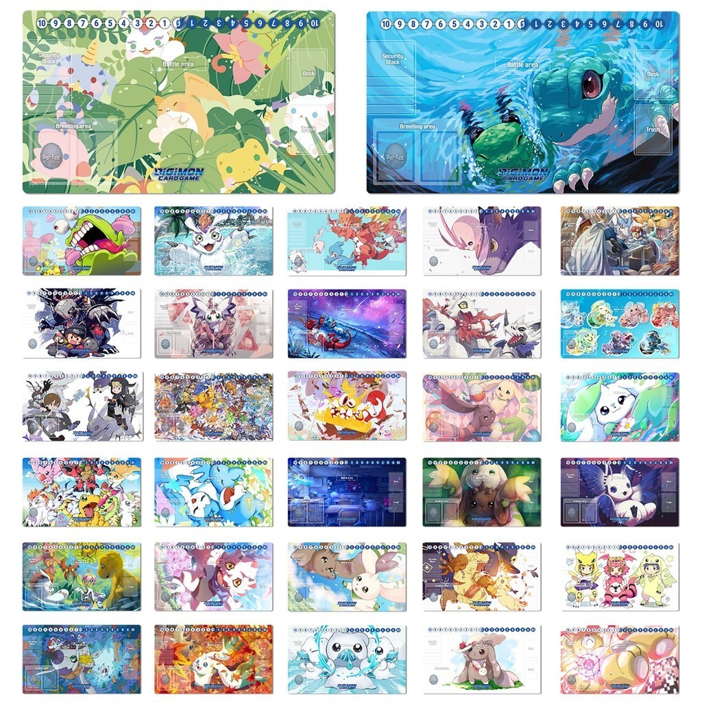 Cute Digimon Playmat Gomamon Dracomon Numemon Mouse Mat Terriermon Game ...