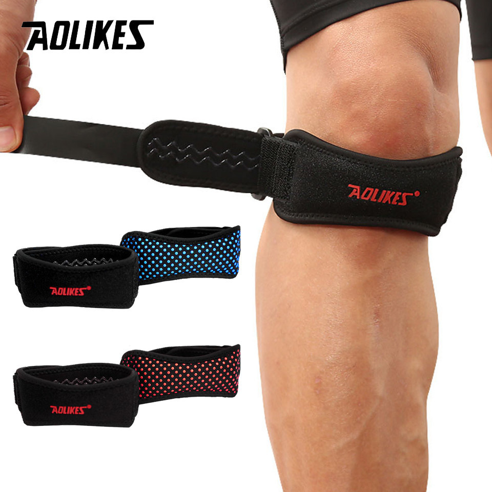 AOLIKES Adjustable Knee Support Brace Pad Patella Stabilizer Knee Pain ...