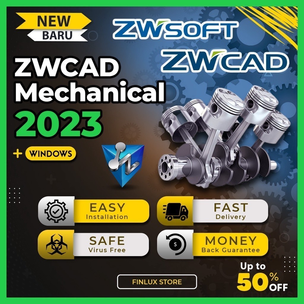 ZWCAD Mechanical 2023 SP2 Lifetime For Windows (64-bit ONLY) | Shopee ...