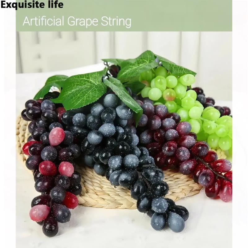 High Simulation Grape PVC Fruit Fake Fruits Photo Props Artificial ...