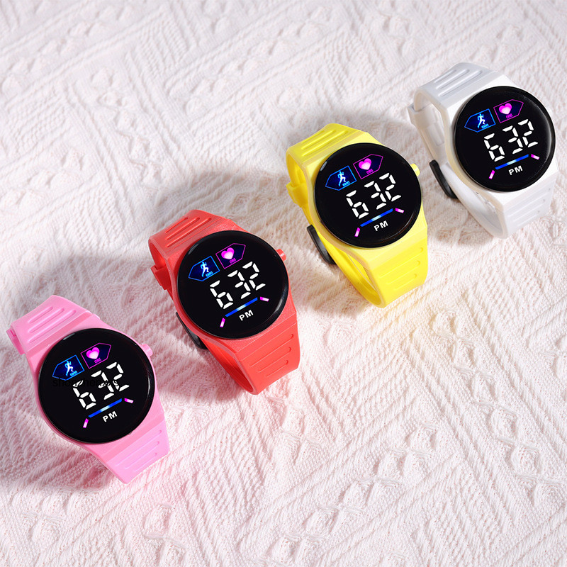 Electronic watch, neutral sports watch, digital watch displayed on the ...