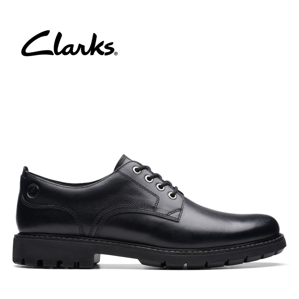 Clarks Mens Batcombe Tie Formal Shoes - Black Leather | Shopee Singapore