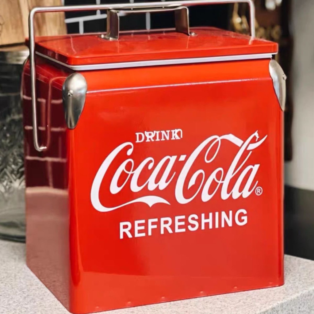 Coca-Cola Insulated Metal Outdoor Camping Stall Car Ice Bucket Hot and ...