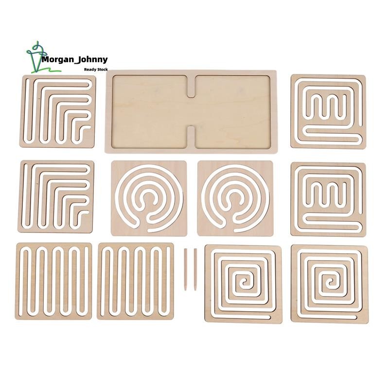 Wooden Maze Toy Left and Right Brain Development Maze Toy Maze Activity ...