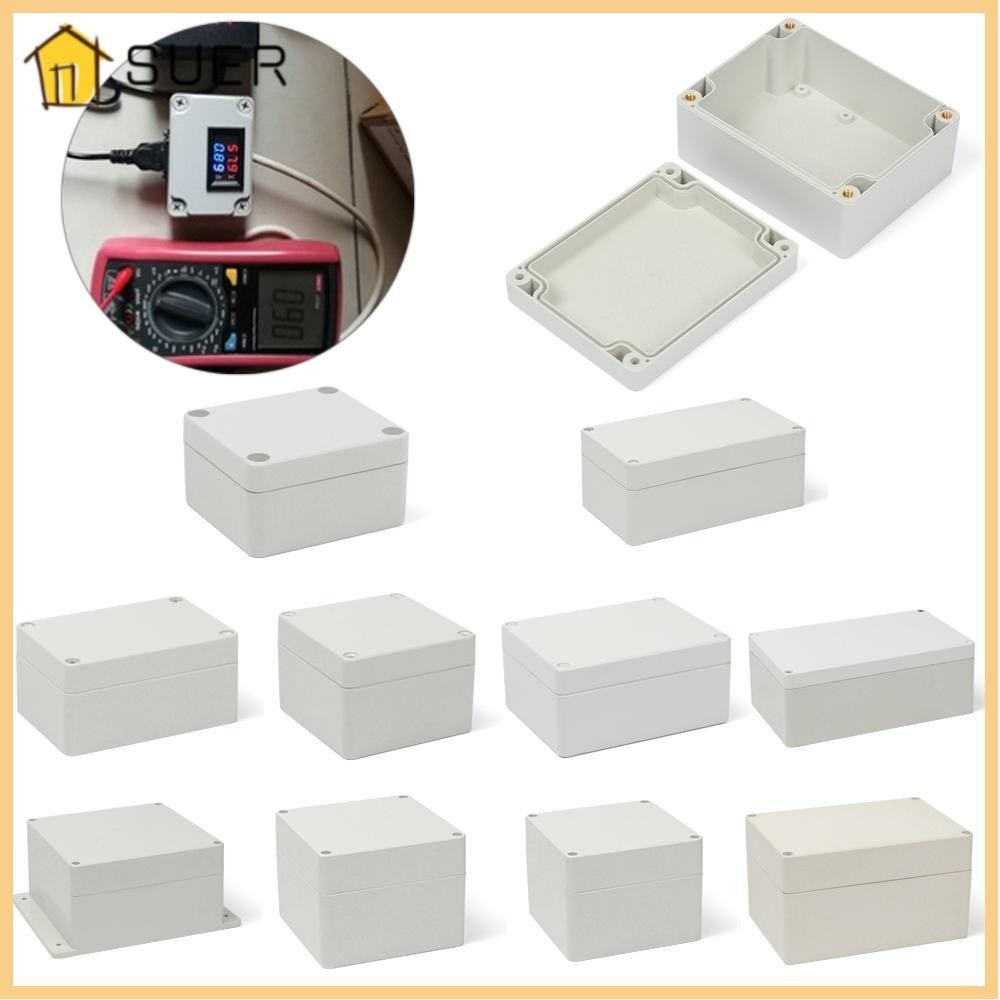 SUER Enclosure Box Grey White Waterproof Housing Electronic Boxes ...