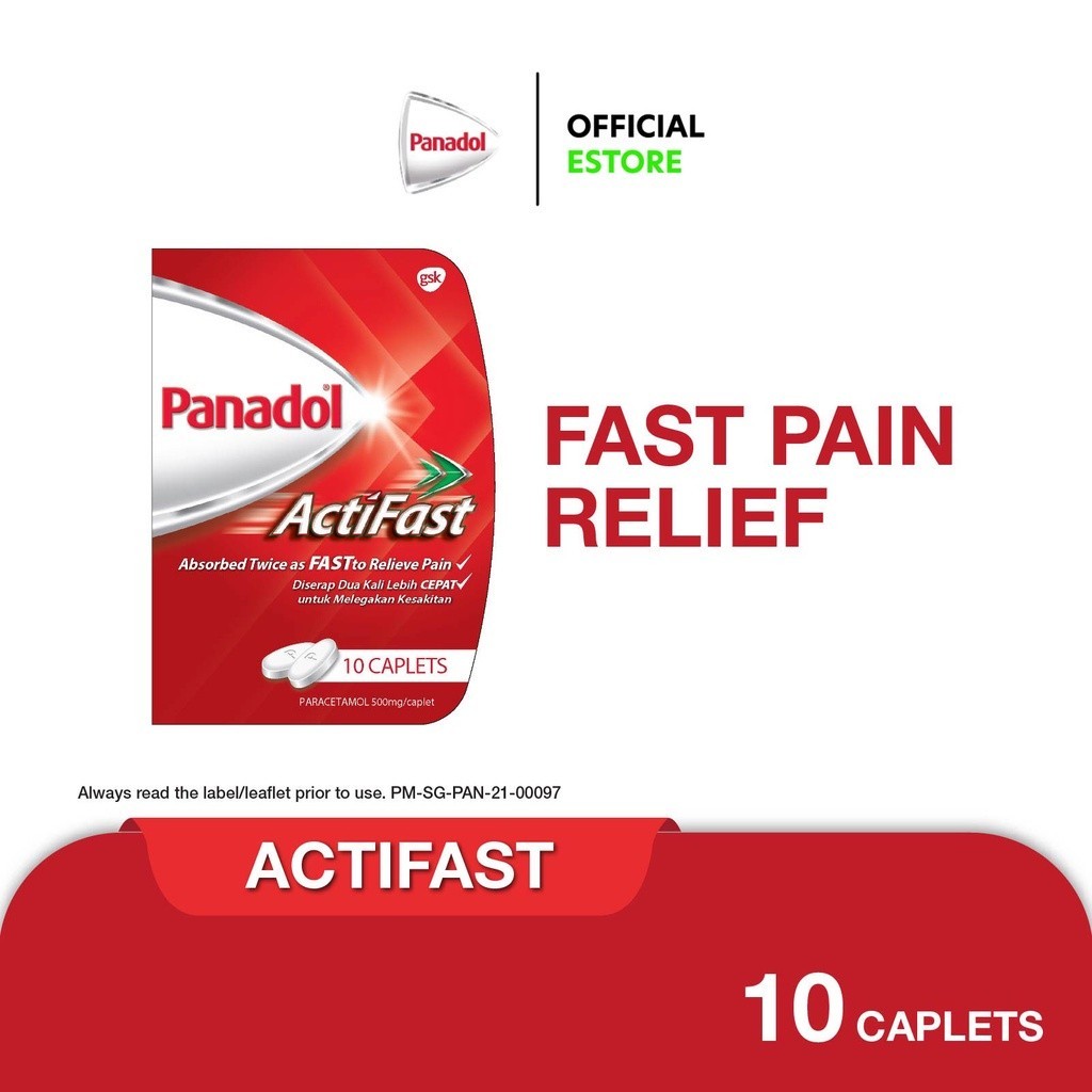 PANADOL Actifast, Paracetamol for Fast Pain Relief, Headache, Fever ...