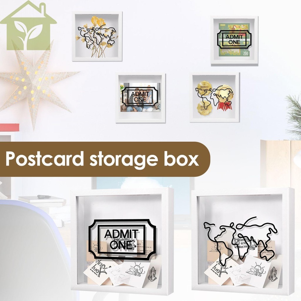 Ticket Shadow Box 20x20cm 3D Picture Frame for Filling Deep Display ...