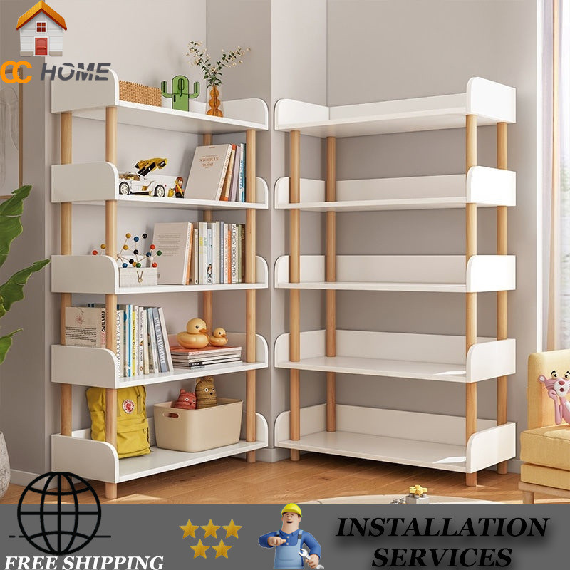 CCRHZ Bookshelf Floor Multi Story Book Storage Living Room Bedroom ...
