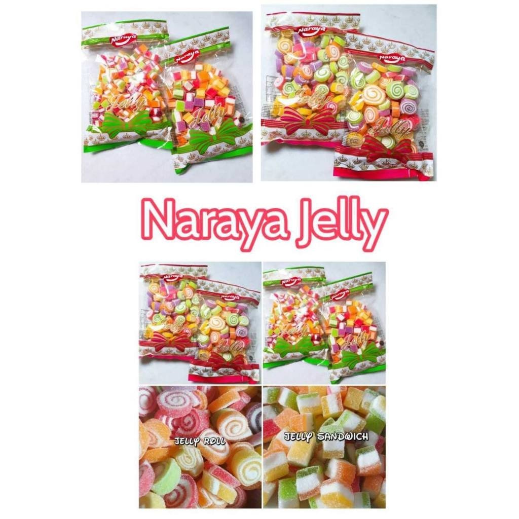 [500gr] S117 | Naraya Jelly Candy Mini Roll Sandwich 400 Gram/Jelly ...