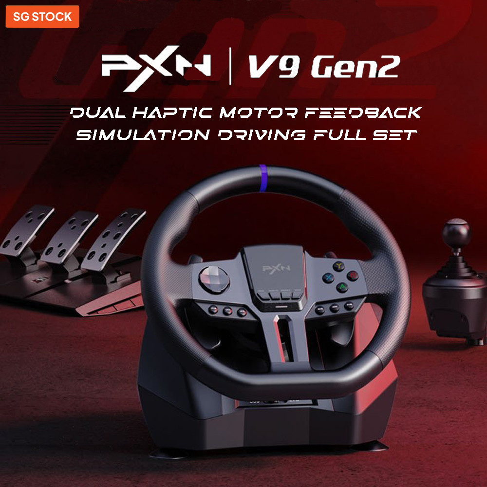 【SG】 PXN V9 GEN 2 - Simulation Racing Set Dual Haptic Motor Short ...