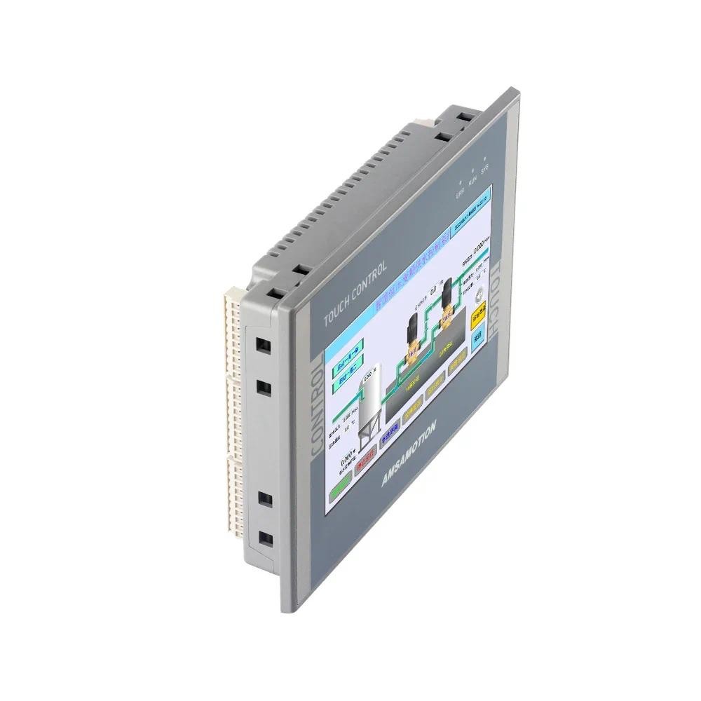 7” Inch AMSAMOTION HMI PLC All in One Machine Replace AMX-S7-200 ...