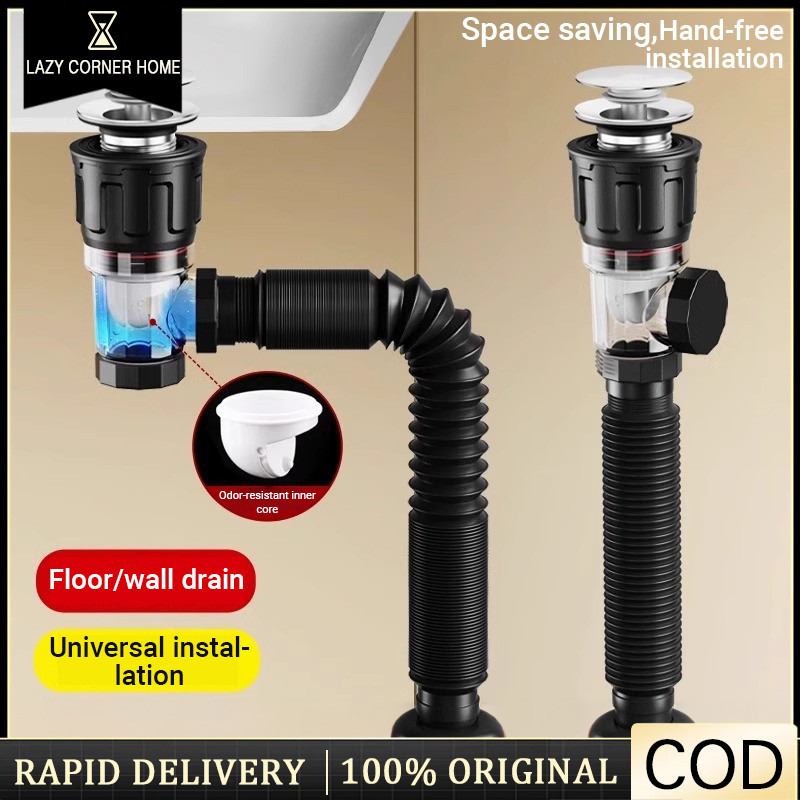 Universal Sink Drain Retractable 304 Stainless Steel Horizontal And ...